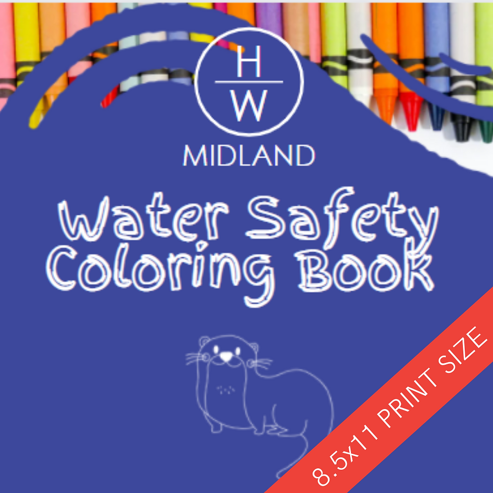 Printable Water Safety Coloring Book 8.5 x 11 | COM Swim Lessons