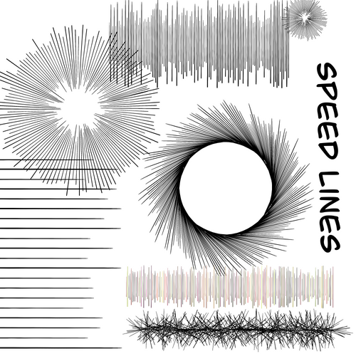 PROCREATE SPEED LINE BRUSH SET | Ethereal Illustratio