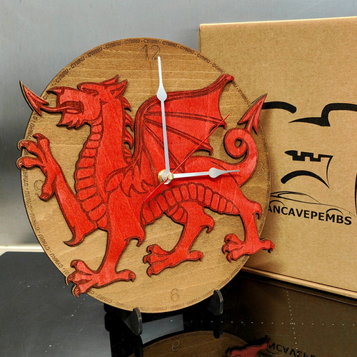 Clock - Welsh Dragon Clock | Man Cave Pembs