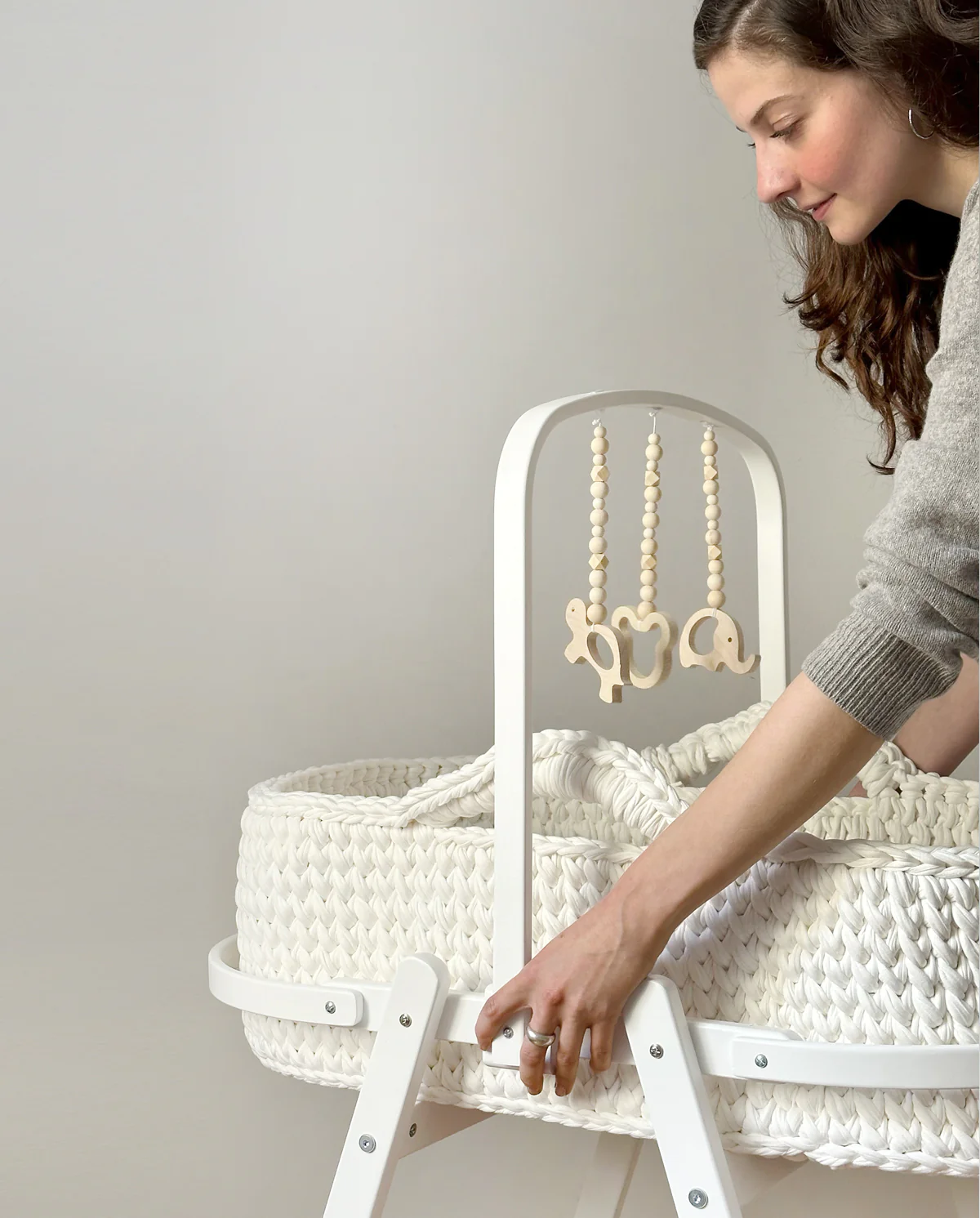 Play Arch Cradle Frame with Animal Friends | Baby Bohemia