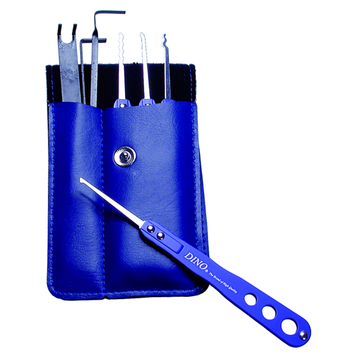 Dino 4 Piece Pick Set Blue-Stainless | Buckenham Locksmiths