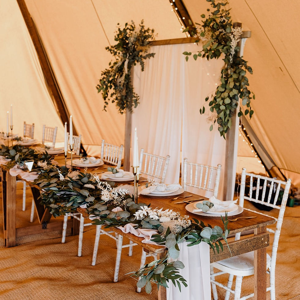rustic tipi wedding