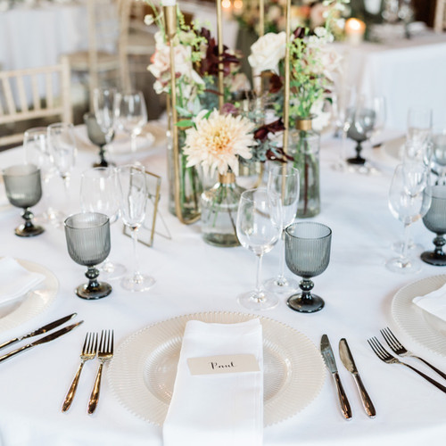 Coloured Goblet Style Water Glass Wine Glass Dark Olive | Party Squared