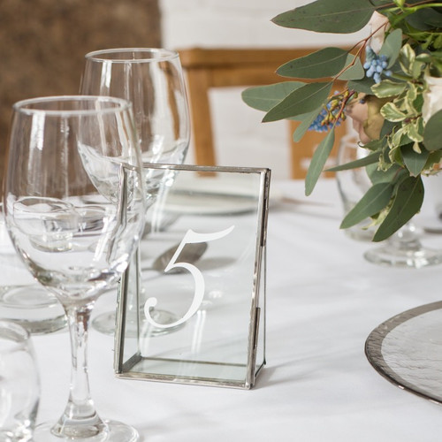 Chrome Floating Table Numbers