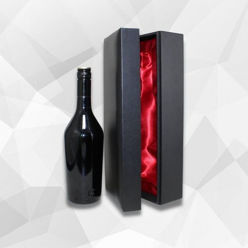 Deluxe Rectangular Wine Box with Silk Cloth | gifts-central