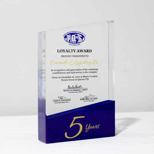 AP21- Acrylic Plaque | Awards Central Philippines