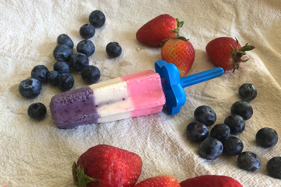 Star-Shaped Patriotic Popsicles
