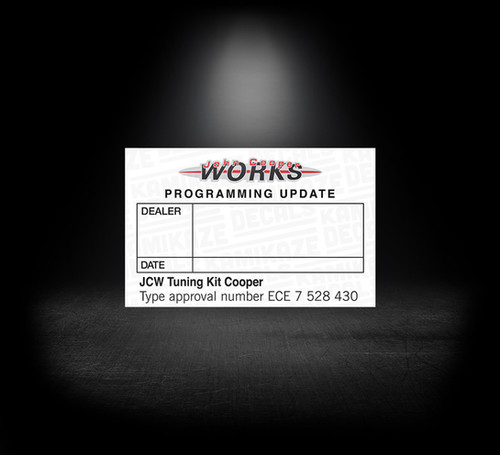 JCW ECU STICKER COOPER R50 | Kamikaze Decals