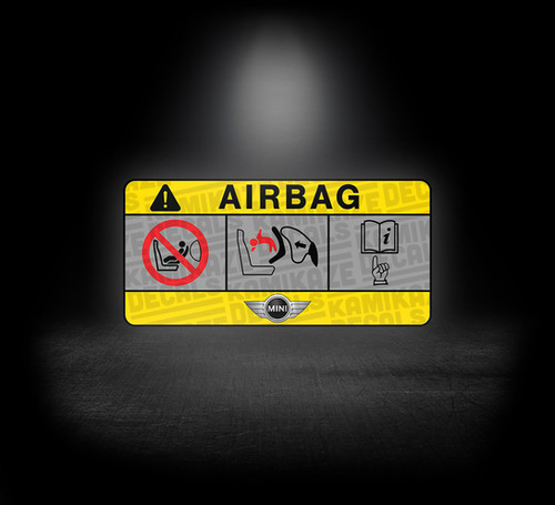 MINI AIRBAG LOGO | Kamikaze Decals