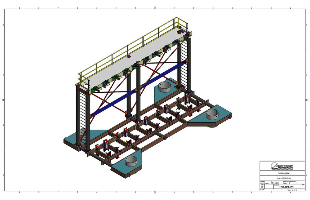 KING PILE TEMPLATE - PRECON MARINE