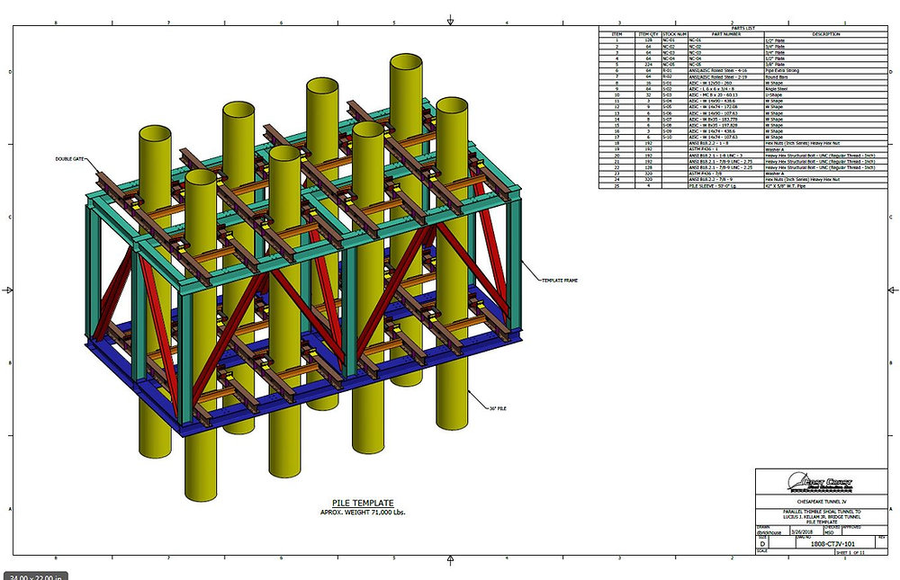 CTJV - PILE DRIVING TEMPLATE