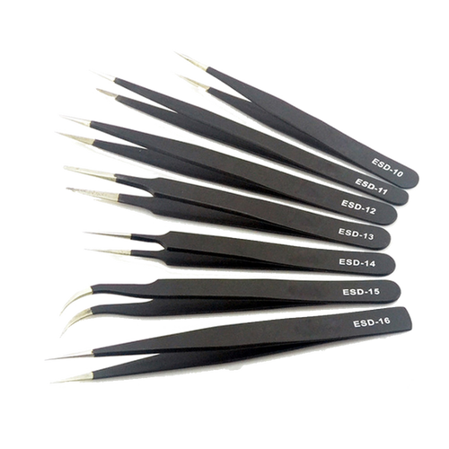 ESD Safe Electronic tweezer set (6 piece) | CNC3D | Gold Coast | QLD ...