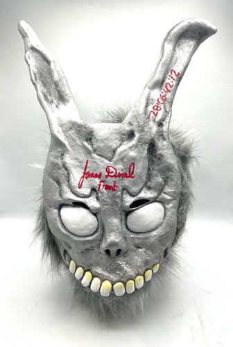 James Duval Signed Donnie Darko Mask Minor Flaw Beckett Authenticated ...