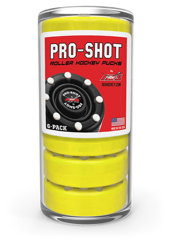 Yellow - Pro-Shot Puck - 6 Pack | ideal-design-sports