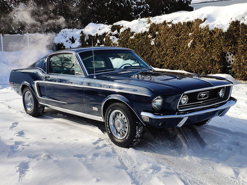 1968 Mustang Fastback J-Code Presidential Blue | LongtinAutoSport