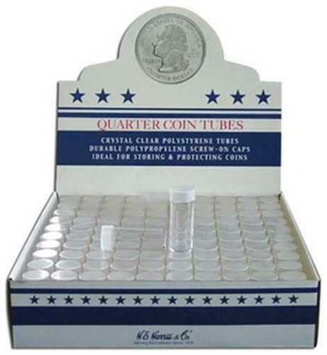 Round Coin Tubes for Quarters (1-99 tubes) | Lake Superior Coins