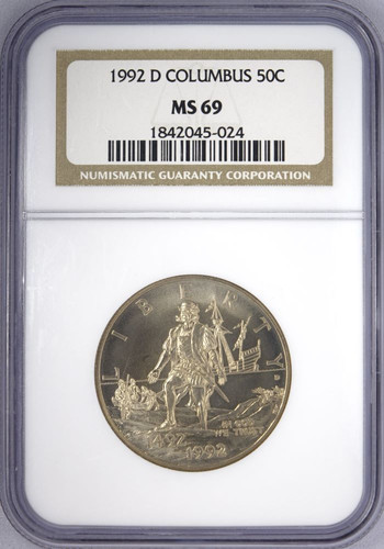 1992-D Columbus Commemorative Half NGC MS69 | Lake Superior Coins