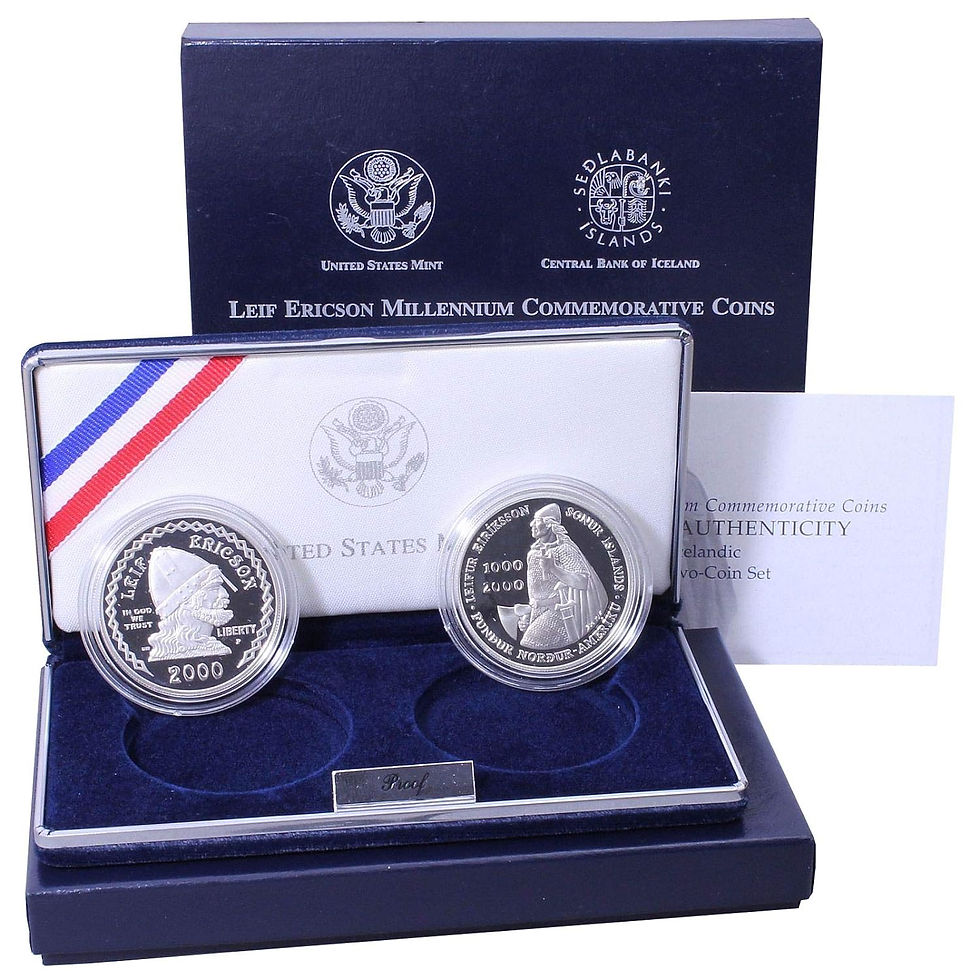 2000 Leif Ericson Icelandic 2-Coin Set | Lake Superior Coins