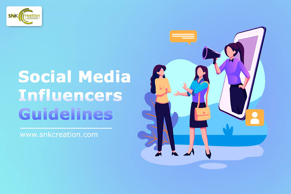 Social media influencers guidelines for celebrities, influencers, and ...