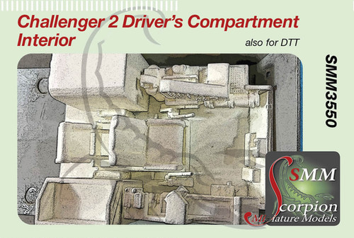 SMM3550 Challenger 2 Driver's Compartment Interior | scorpion-models