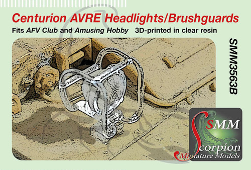 SMM3563B Centurion AVRE Headlights/Brushguards | scorpion-models