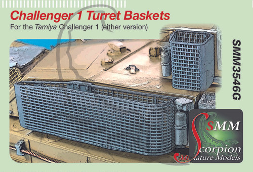 SMM3546G Challenger 1 Turret Baskets | scorpion-models
