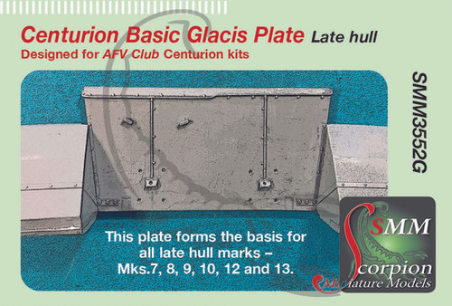 SMM3552G Centurion Basic Glacis Plate | scorpion-models