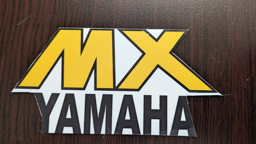 Yellow Yamaha MX Gas Tank Decal set (2) | BrianLloyd.org