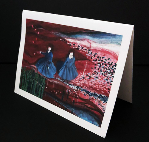 Art (Greeting) Card of "Sisters - Going With The Flow" | Taiko Fujimura