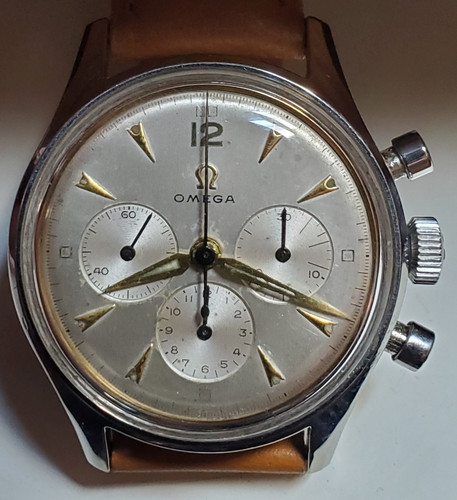 #01419 OMEGA Chronograph Ref.2451 Cal.321 Stainless Steel Watch Circa ...