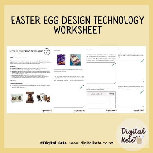 Easter Egg Design Technology Worksheet | Digital Kete
