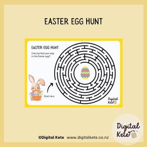Easter Egg Maze Worksheet | Digital Kete
