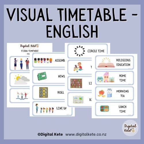 Visual Timetable - English | Digital Kete