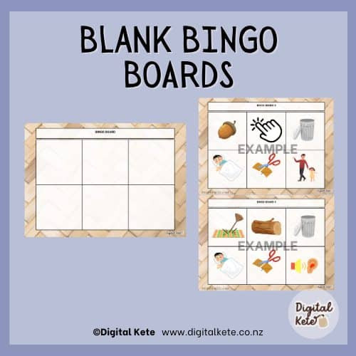 Blank Bingo Boards Template | Digital Kete