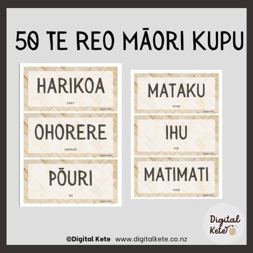 50 Te Reo Māori Kupu | Digital Kete