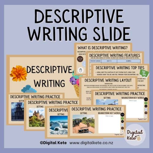 Descriptive Writing Slide | Digital Kete