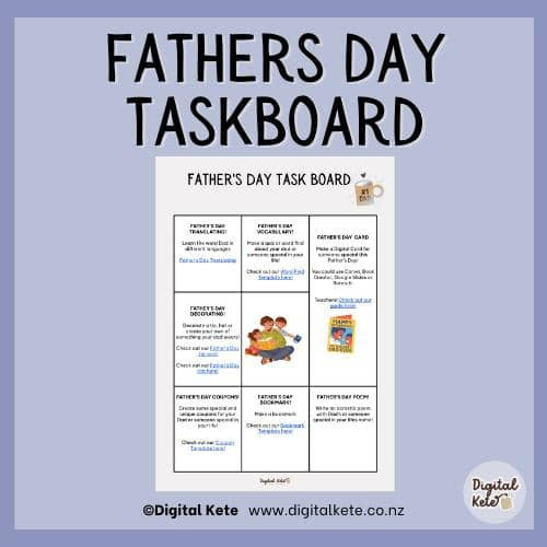 Father's Day Taskboard | Digital Kete