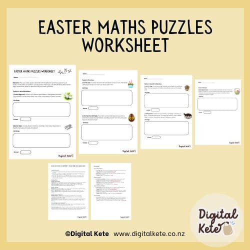Easter Maths Puzzles Worksheet | Digital Kete