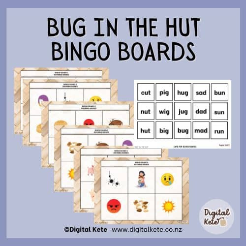 Bug in the Hut - Bingo Boards | Digital Kete