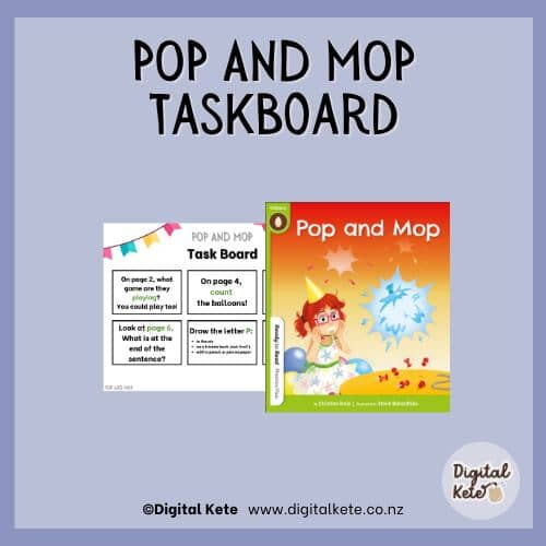 Pop and Mop - Taskboard | Digital Kete