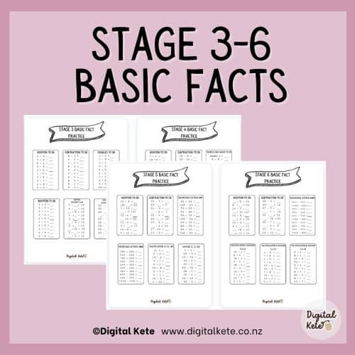 Stage 3-6 Basic Fact Practice | Digital Kete