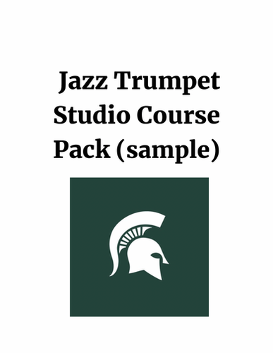 Jazz Trumpet Studio Course Pack - sample | ANTHONY STANCO