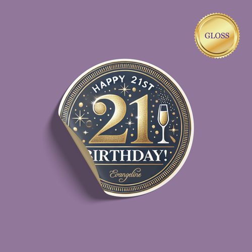 21st Birthday Sticker (30 Stickers) | ClairelyYours