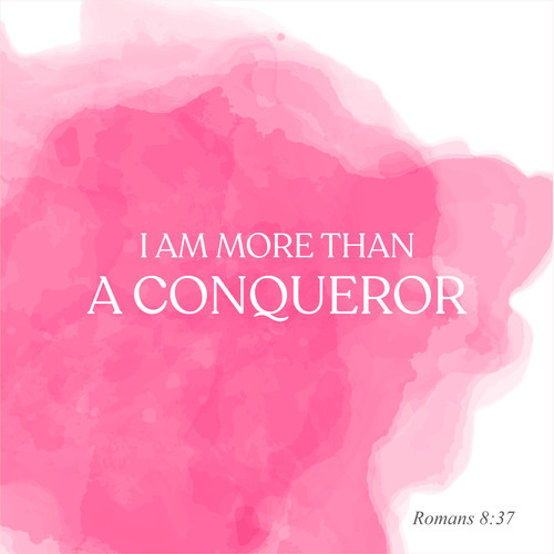 I Am More Than A Conqueror Canvas Wall Decor | Reflect Art Shop