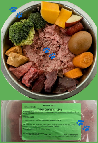 Turkey Complete - 454g | Northern Raw Feeds