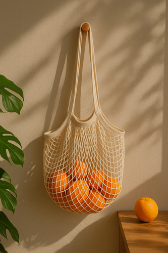 Cotton Mesh Market Tote | LBU inc