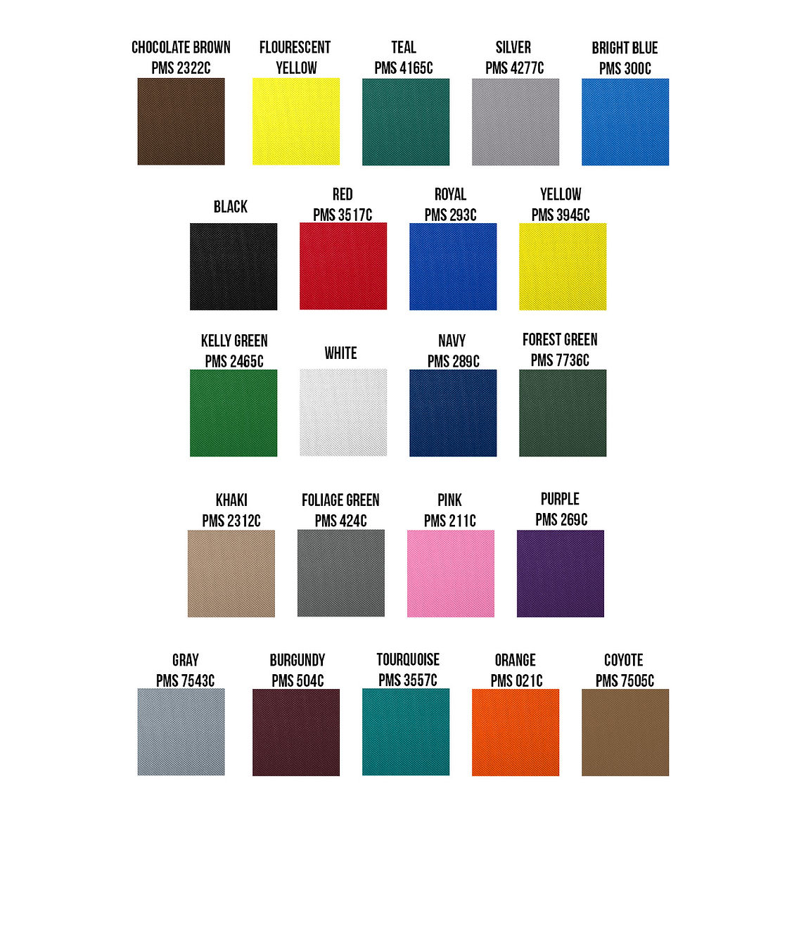 Material Charts | LBU inc