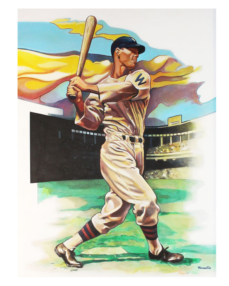 "Golden Age" Vintage baseball murals on Canvas by Brushdecor
