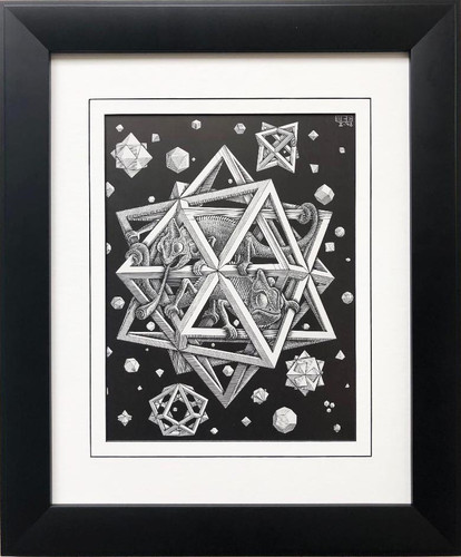 M.C.Escher "Stars" 1948 CUSTOM FRAMED Art | Marlin Art 8/2/21