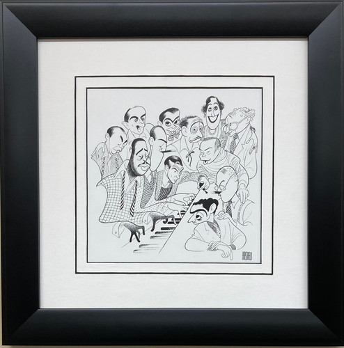 Al Hirschfeld "Great American Songwriters '83 " CUSTOM FRAMED ART Music ...